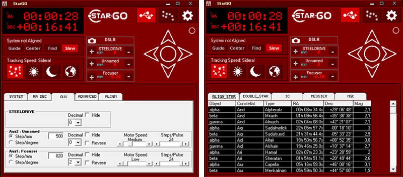 stargo-software-800 - BELLINCIONI - Precision mounts